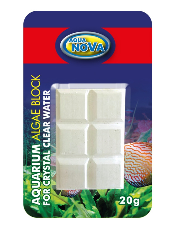 Aqua Nova Aqua Algae Block 20g - tabletki do usuwania glonów i mętnej ...